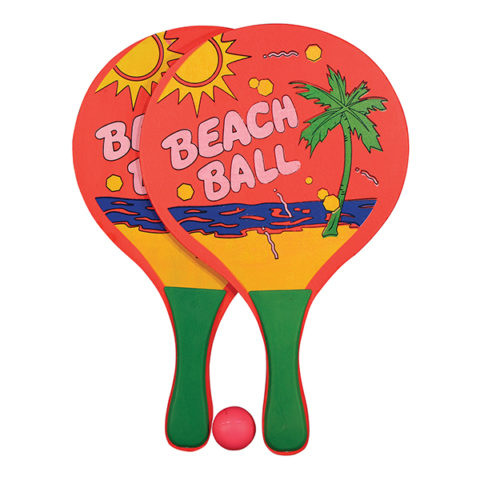 Beach Bat set Wooden with Ball | GS Vickers & Co